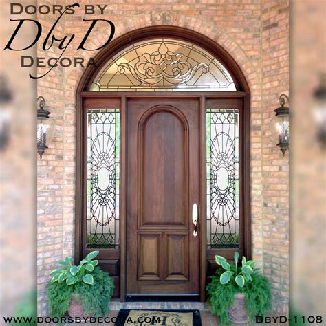 Custom Leaded Glass Wood Front Door Entry Doors By Decora