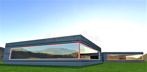 Futuristic Design Of Modular Housing On A Distant Planet After The