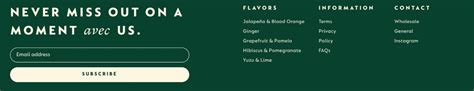 [update] update footer and newsletter section of the website · issue