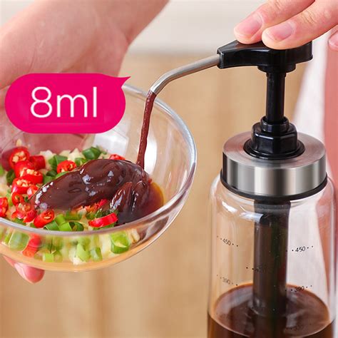 Glass Ketchup Sauser Oljedispenser Flaske Sprøyter Grandado