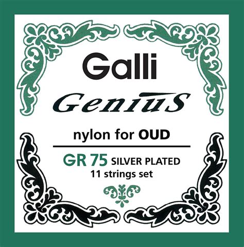 Galli Genius Gr75 Oud New Cristal Nylon 11 String Set 22 40 Reverb