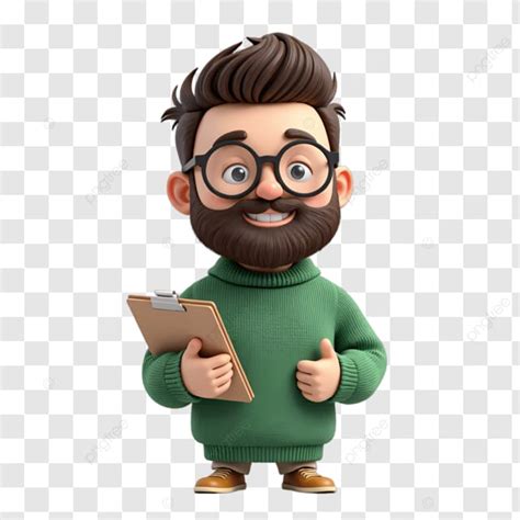 Bearded Man Wearing Glasses Mr Glasses Bearded Man Glasses Beard Png