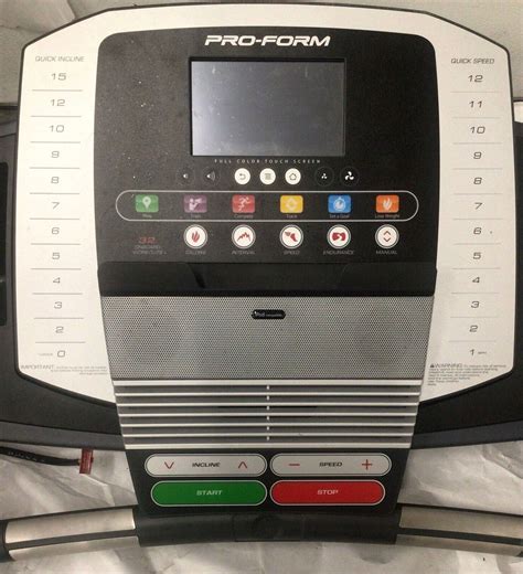 Proform Treadmill Display Console Assembly Wconsole Back And Crossbar