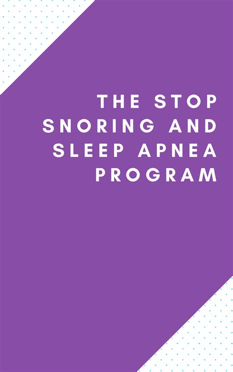 The Stop Snoring And Sleep Apnea Program Pdf Exercises Download Artofit