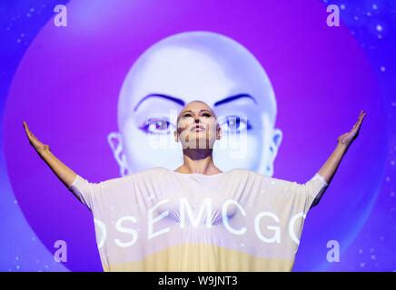 Actress And Activist Rose Mcgowan On Stage At The Assembly Hall