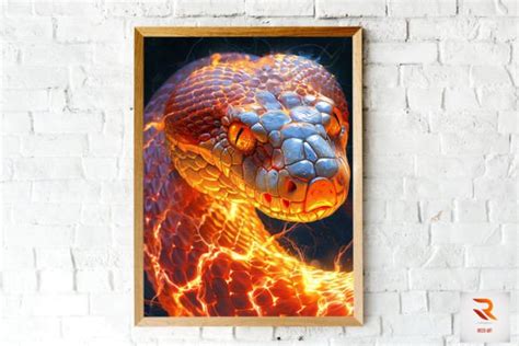 Amazing Fantasy Regius Python Wall Art Graphic By Ricco Art · Creative