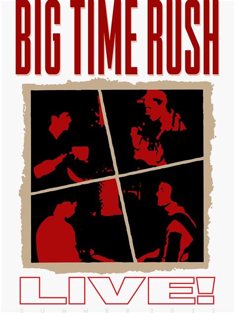 Big Time Rush Forever Tour 2022 Shirt Best Gift For Rusher Front Sticker For Sale By