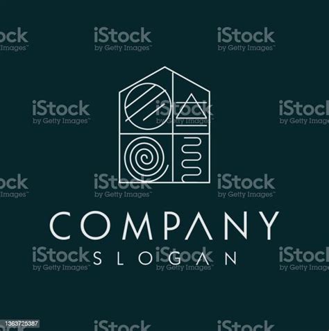 크리에이티브 아파트 스타일로 부동산 하우스 추상 라인 아트 미니멀 리스트 벡터 아이콘 템플릿 디자인 회사 및 에이전시를 위한 홈