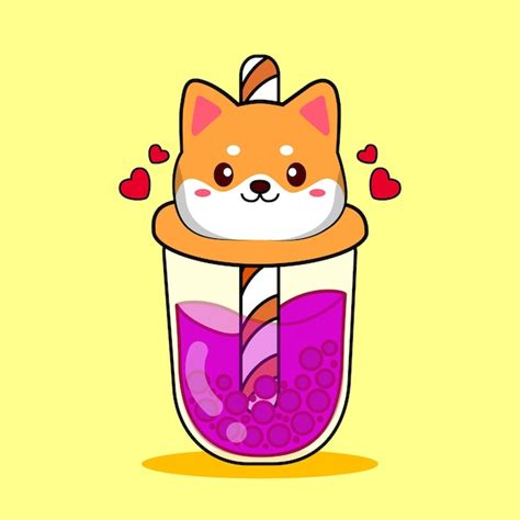 Cute Fox Boba Milktea Clipart Images Free Download On Freepik