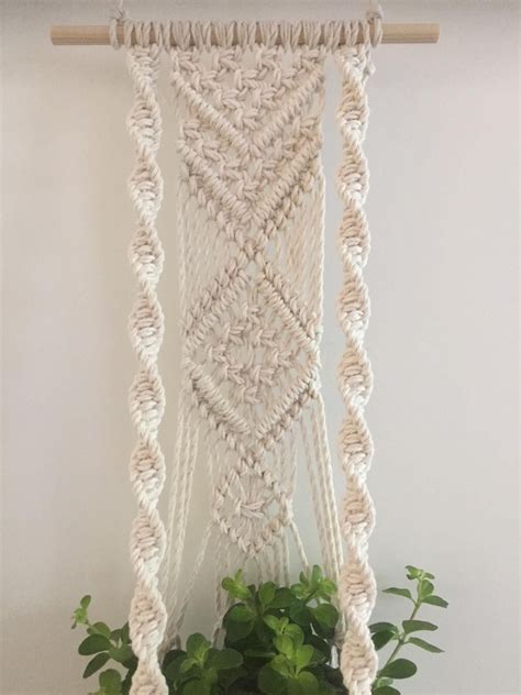 Cintre de plante en macramé jardinière murale tenture murale cintre