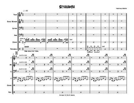 Siyahamba For Steel Band And Djembe By Traditional Percussion Steel