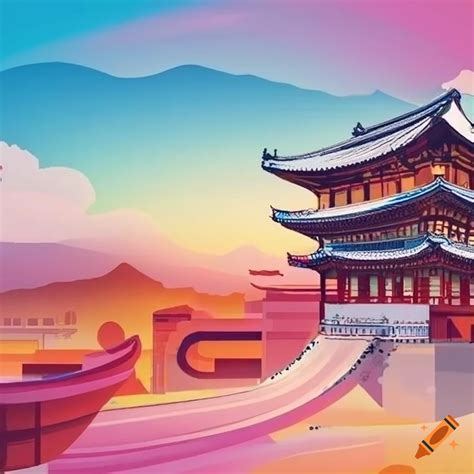 Illustration Of A Famous South Korea Destination On Craiyon