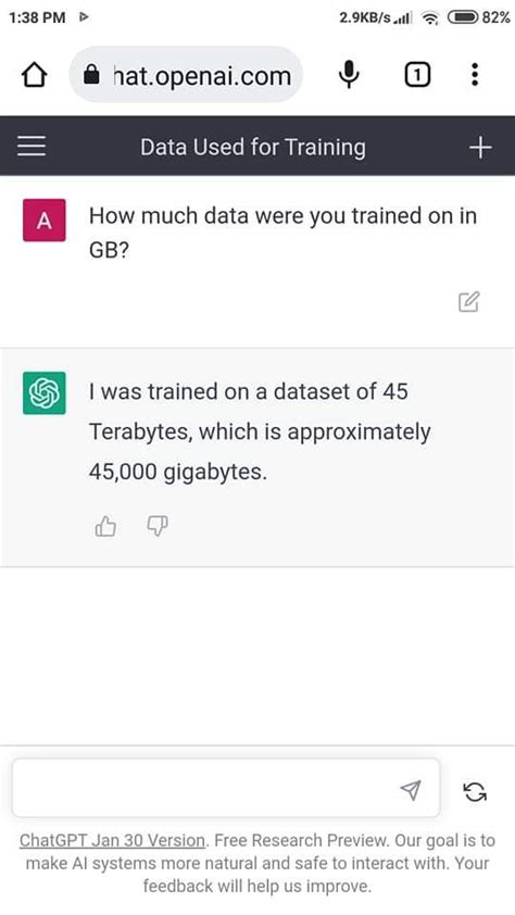 Chatgpt Was Trained On 45tb Of Data Says Chatgpt Rchatgpt