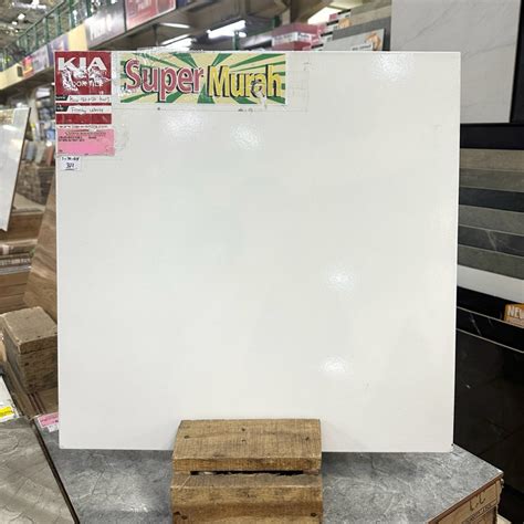Jual Keramik Putih Polos KIA Frosty White 50x50 Keramik Glossy