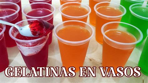 Gelatinas En Vasos Ideales Para Vender 💰 Gelatina De Sabores Para Mesa