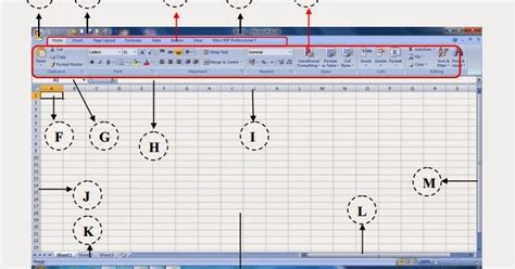 Anyak Menu Dan Ikon Microsoft Excel 2007