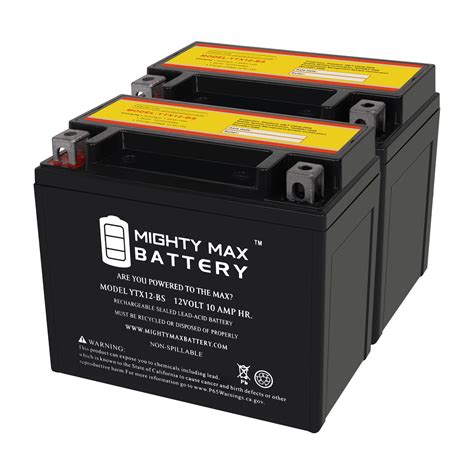 YTX BS Volt AH CCA Rechargeable Maintenance Free SLA AGM Motorcycle Battery