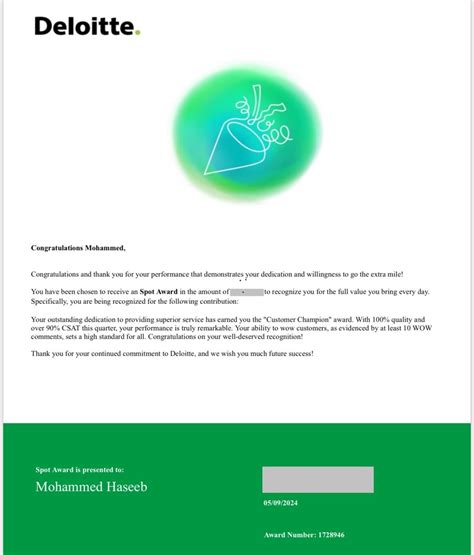 Mohammed Haseeb On Linkedin Deloitte Recognition Linkedin