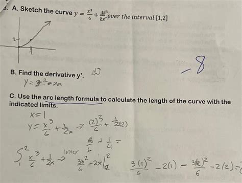 Solved 6 A Sketch The Curve Y6x32x1 Ver The Interval