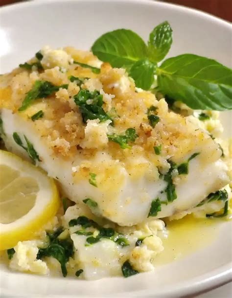 Lemon Garlic Butter Baked Cod