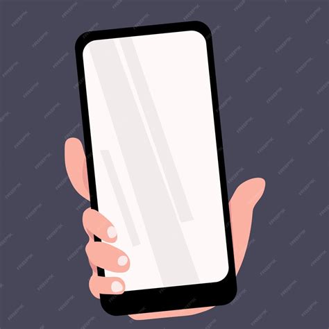 Premium Vector Human Hand Holding Mobile Cellular Phone Flat Vector