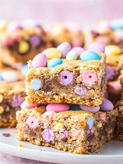 Delicious Easter Cookie Bars With Chewy Mandms Delight