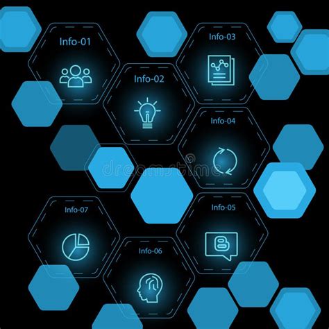 Abstract Elements Infographic Circle Ring Shape Data Vector Template