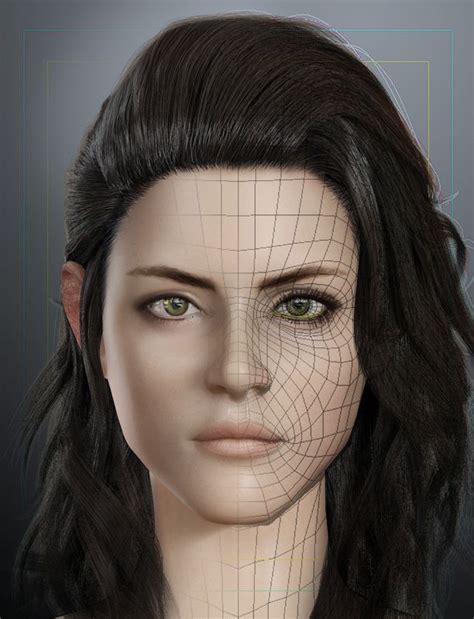 花瓣网 girl face 3d 그림 인체 얼굴