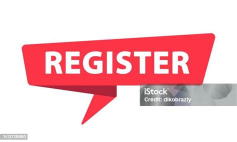 등록 배너 음성 거품 레이블 스티커 리본 템플릿 벡터 스톡 일러스트 레이 션 0명에 대한 스톡 벡터 아트 및 기타 이미지 0명 검은색 노랑 Istock