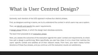 User Centered Design Lecture PDF