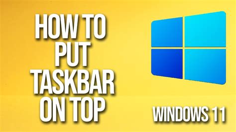 How To Put Taskbar On Top Windows 11 Tutorial YouTube