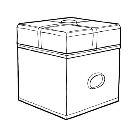 Download Simple Empty Box Drawing Coloring Pages Online Creative Fabrica