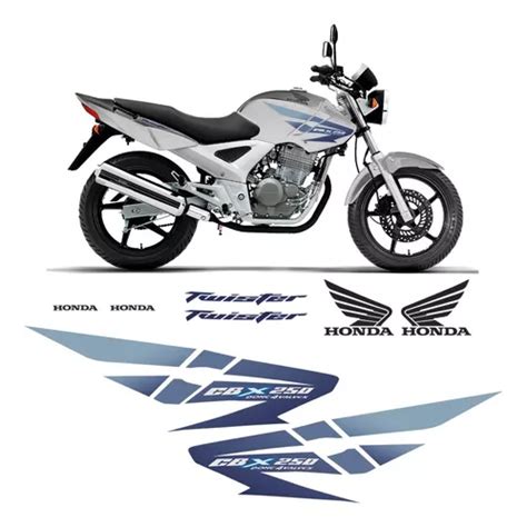 Adhesivos Azules Para Tanque De Motocicleta Honda Twister Cbx 250 2008
