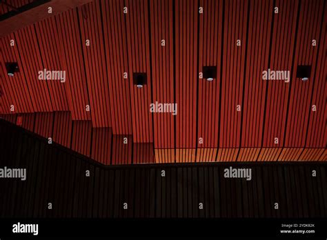 Looking Up At The Mid Century Modern Interior Details Of The Northern