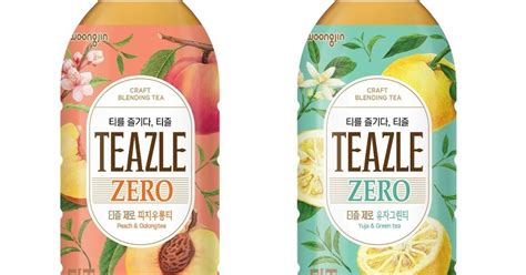 웅진식품 블렌딩티 브랜드 티즐 제로 칼로리 리뉴얼