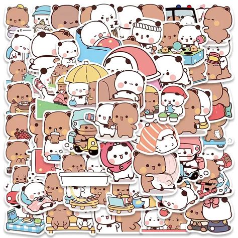 Bubu Dudu Cute Bear Sticker Bubu Dudu Decorative Sticker