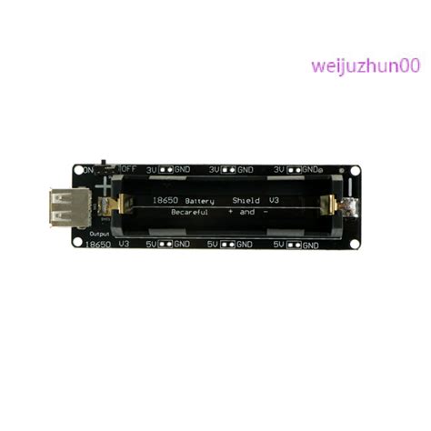 Weijuzhun00 Micro Usb Wemos Esp32 18650 Battery Shield V3 Esp 32 Led