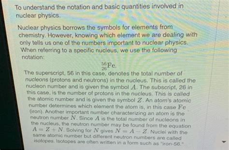 Solved To Understand The Notation And Basic Quantities Chegg Com