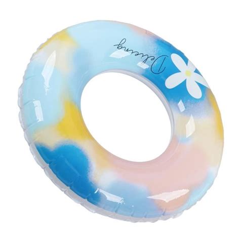 KOA Anneau de natation gonflable PVC streamline coloré fleur motif