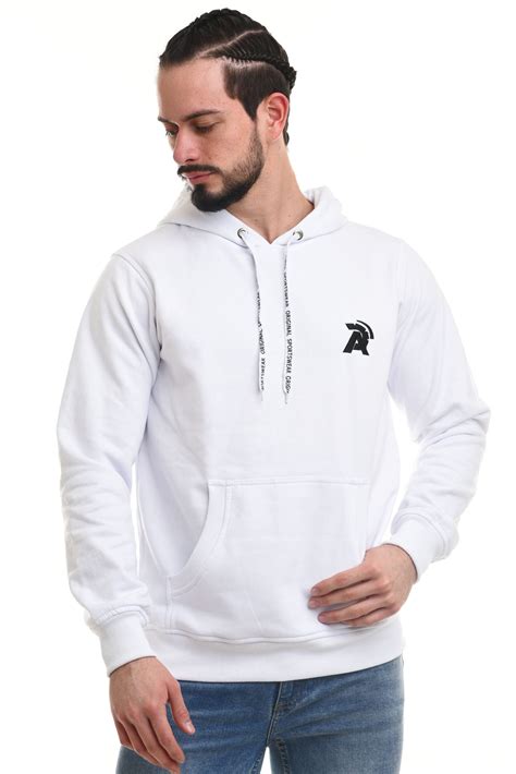 Polerón Canguro Aress Blanco Aress