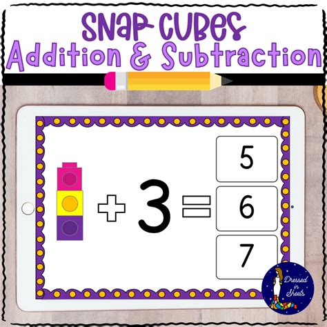Snap Cubes Single Digit Addition And Subtraction Task Cards Made