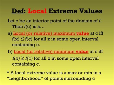 Lecture 11 Relative Extrema Ppt