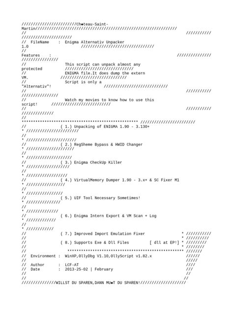 Enigma Alternativ Unpacker 10 Pdf Computer Libraries Computer