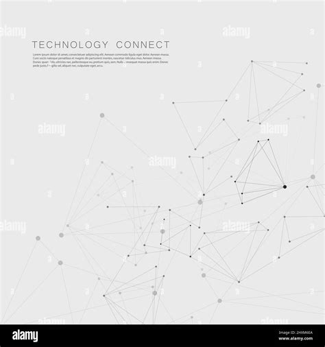 Vector Abstract Science And Technology Graphic Connection Design Stock