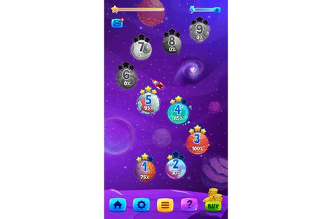 Galaxy Space Game Map Screen A Technology Illustration By Vector Tradition