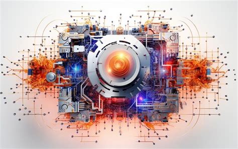 Premium Ai Image White Background Space Quantum Encryption Gateway