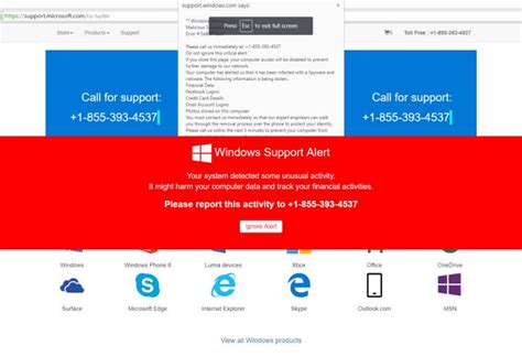 Remove Windows Support Alert Pop Ups