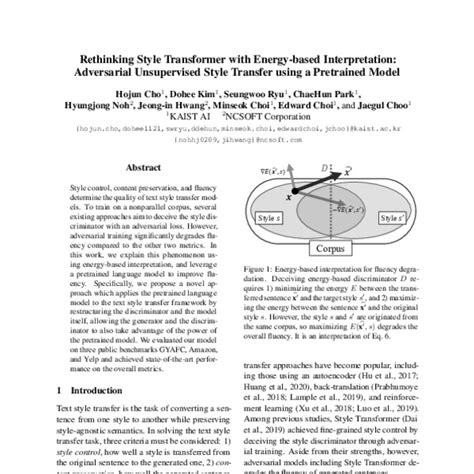 Rethinking Style Transformer With Energy Based Interpretation