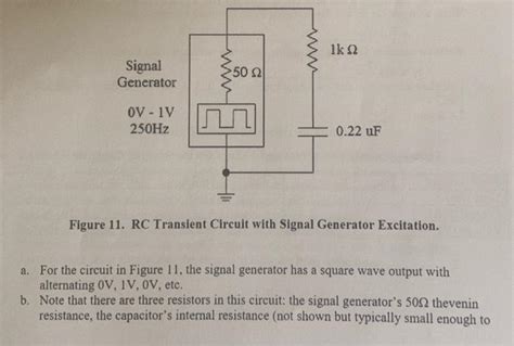 Figure RC Transient Circuit With Signal Generator Chegg Com