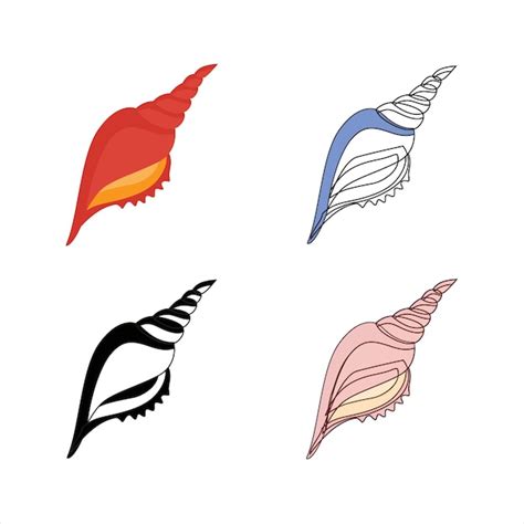 Premium Vector Sea Shell Vector Type Icon